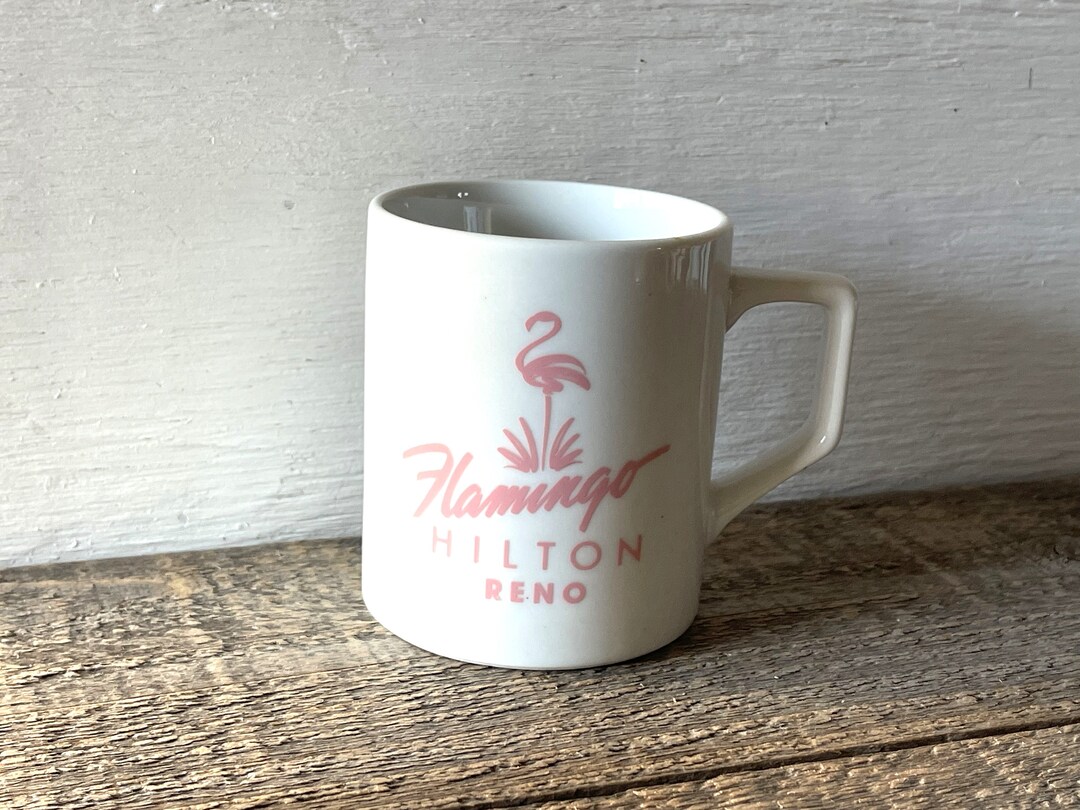 Vintage Flamingo Hilton Reno Mug // Hotel Collectible Souvenir Cup ...