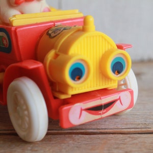 Vintage Wind up Car With Dog // Antique Toy // Wind up Toy Car // Made ...