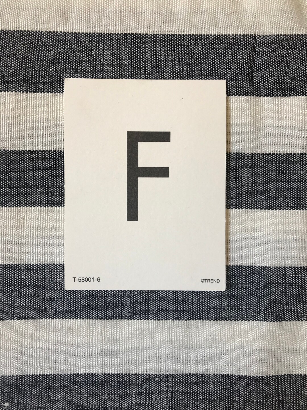Vintage Letter F Flash Card // Upper Case or Lower Case Letter // 1997 ...