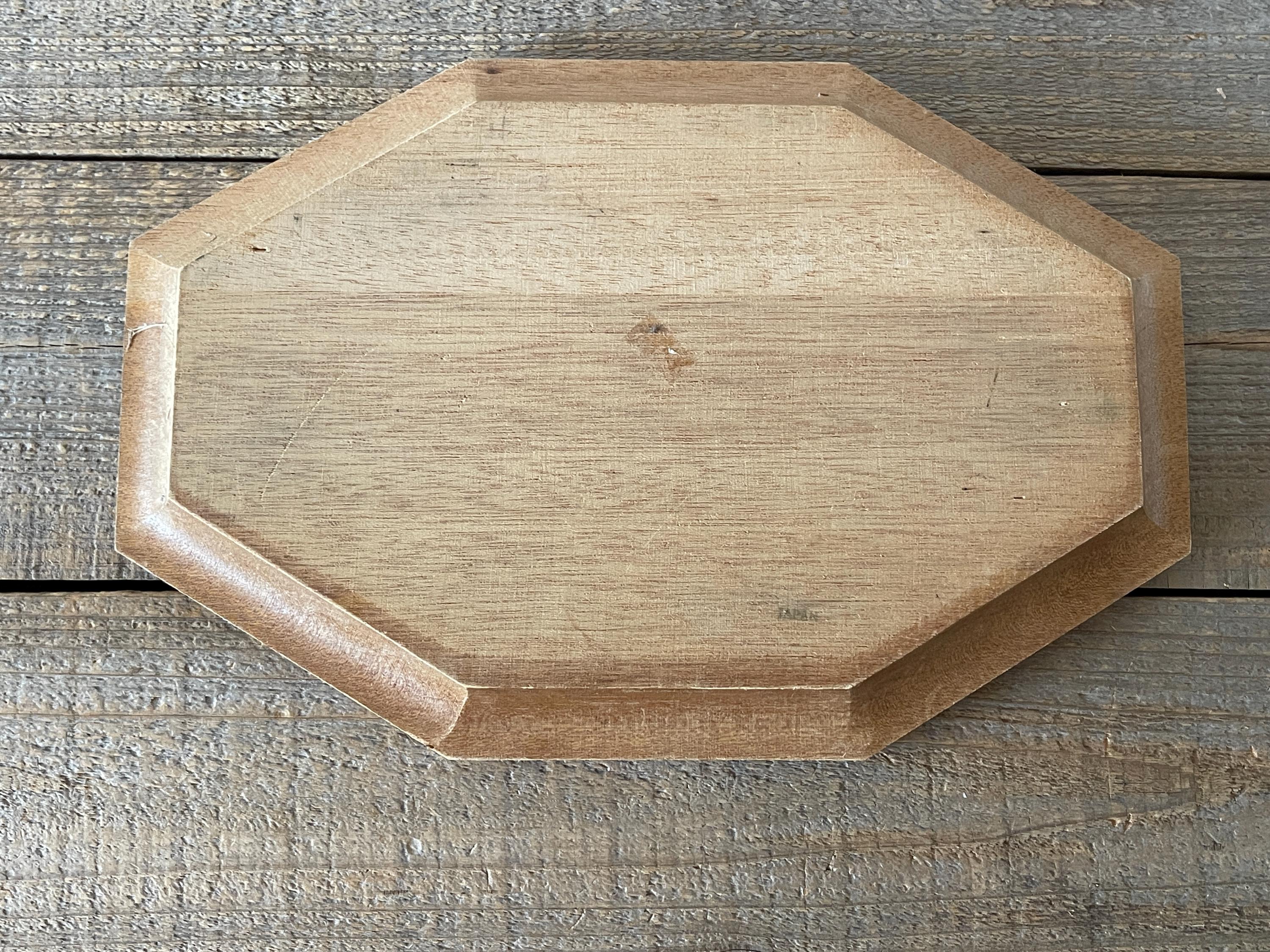 Vintage Wooden Serving Tray // Unique Octagonal Shape // Vintage Home ...