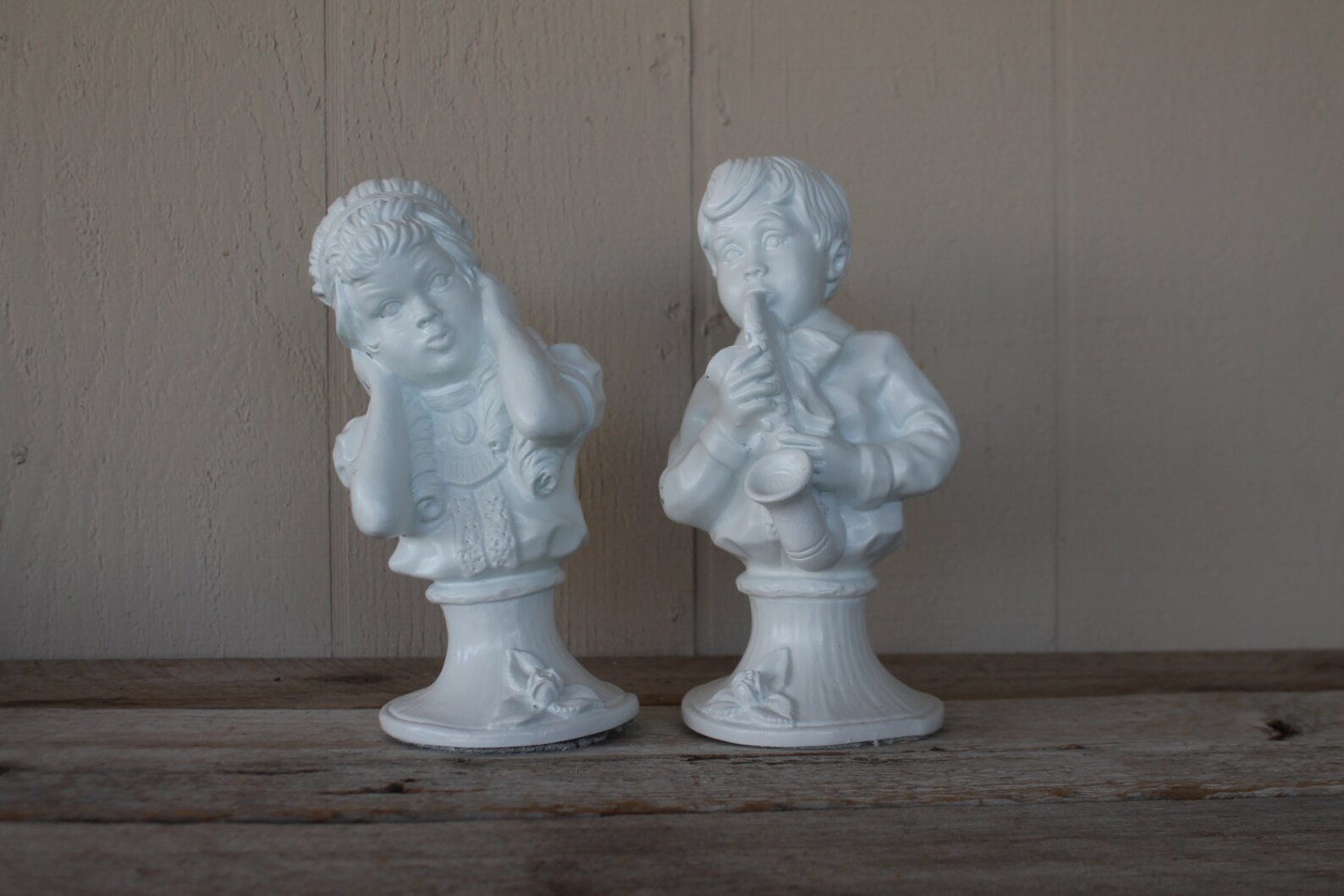 Vintage Boy & Girl Statues - Etsy
