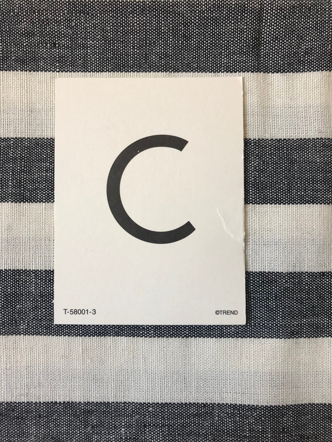 Vintage Letter C Flash Card // Upper Case or Lower Case Letter // 1997 ...