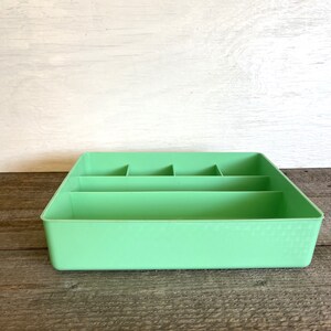 Vintage Seafoam Green Divided Tray Desk Drawer Organizer - Etsy