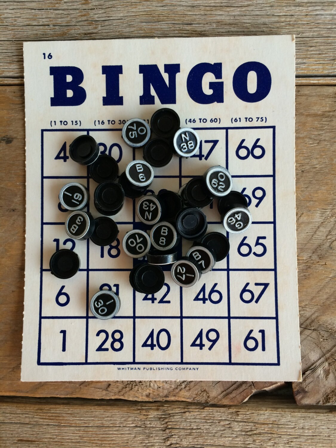 Vintage Whitman Bingo Game // Vintage Board Game // Games & - Etsy