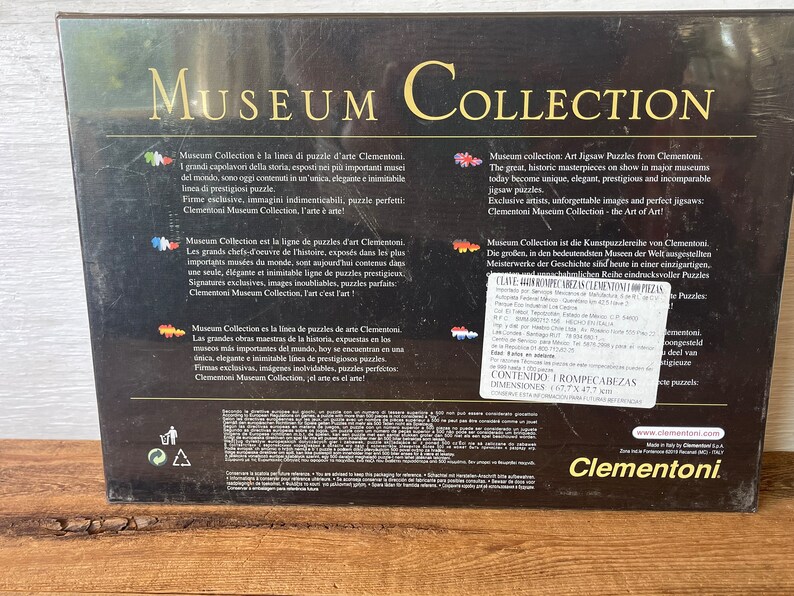 Vintage 1000 Piece Puzzle // Museum Collection // Clementoni - Etsy