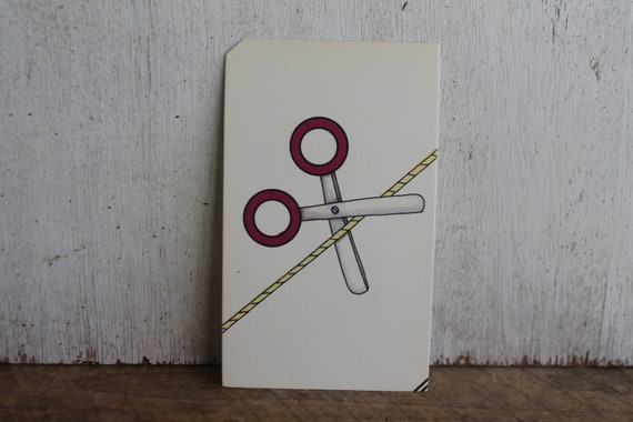 Vintage Flash Card Scissors | Etsy