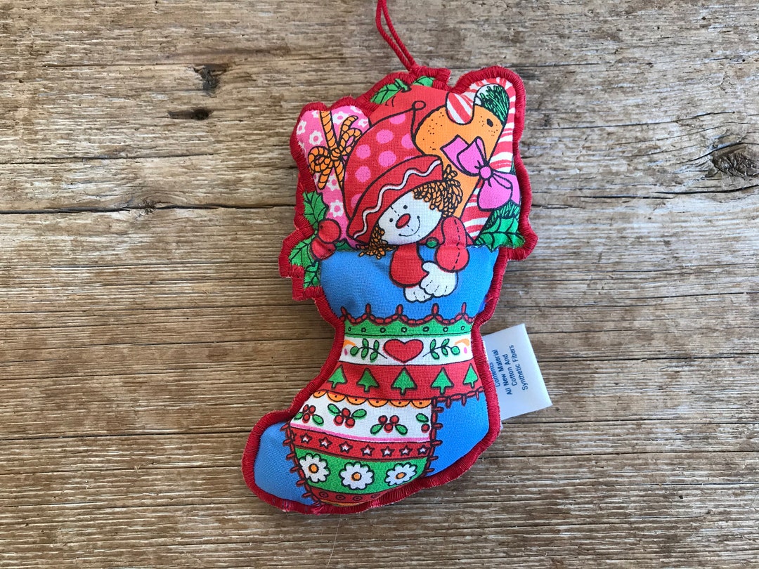 Vintage Hallmark Stocking Stuffed Ornament - Etsy
