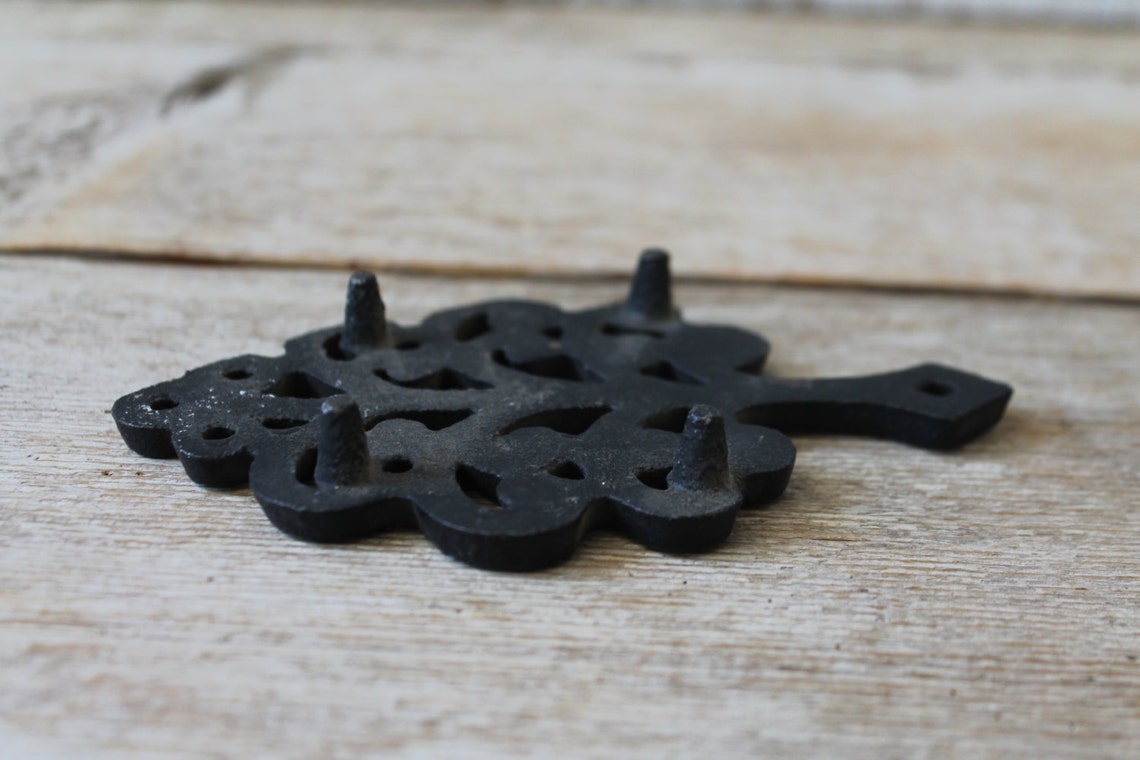 Vintage Cast Iron Trivet | Etsy