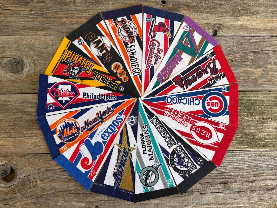 Vintage MLB Team Mini Pennants // 1990's // Sold Individually - Etsy