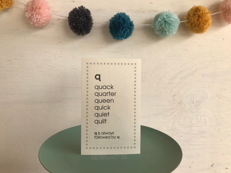 Vintage Flashcard Qq Queen and a Quilt - Etsy