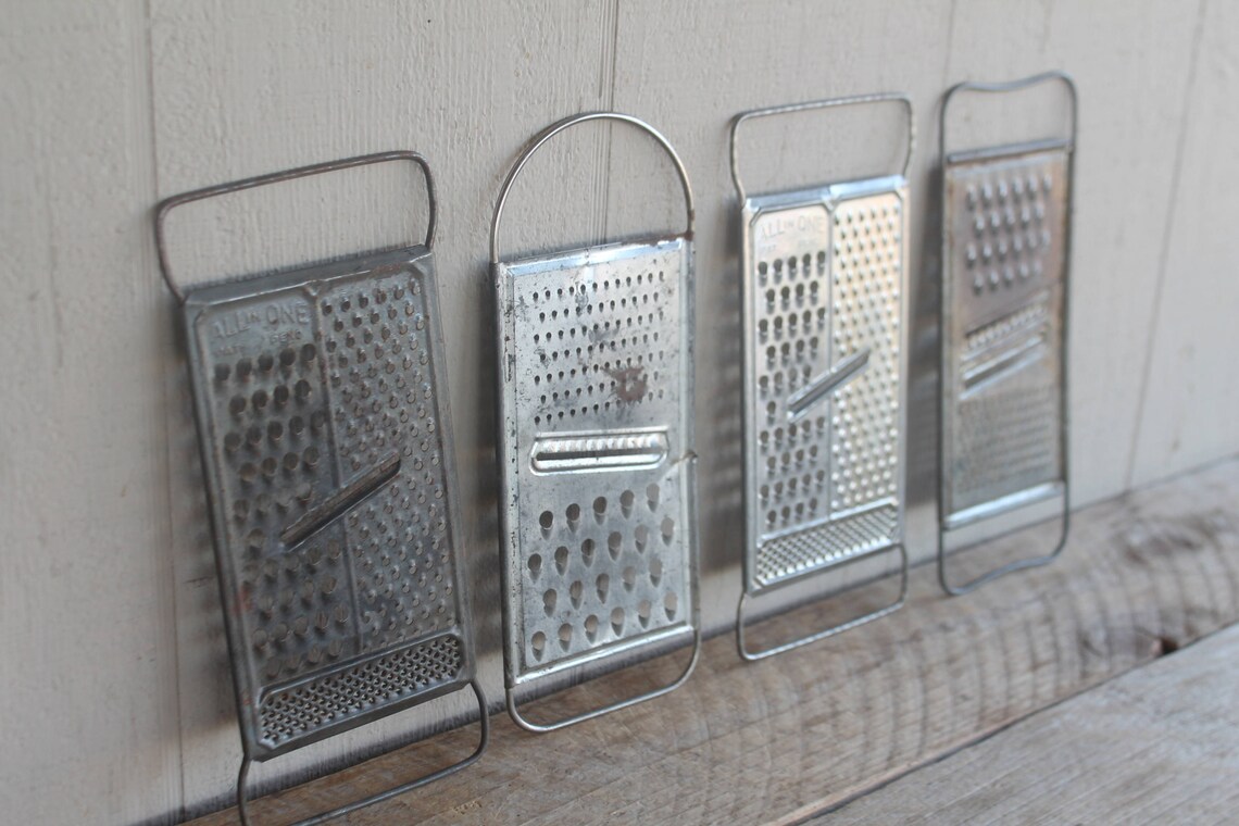 Vintage Cheese Grater // All-in-one Cheese Grater // Rustic - Etsy