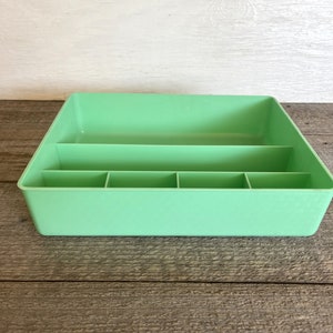 Vintage Seafoam Green Divided Tray Desk Drawer Organizer - Etsy