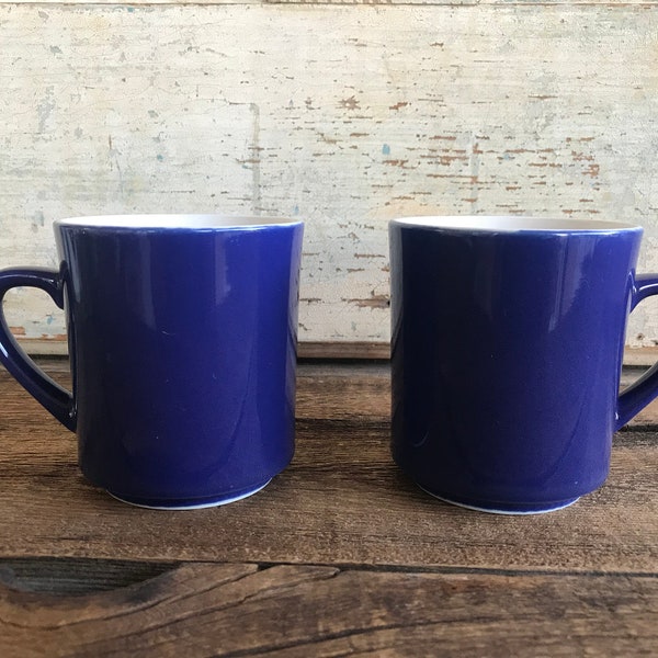Cobalt Blue Mugs - Etsy