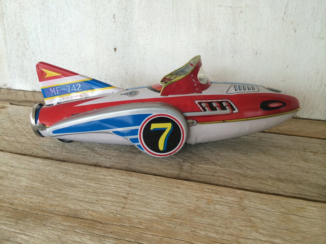 Vintage Aluminum Retro Child's Toy Jet - Etsy