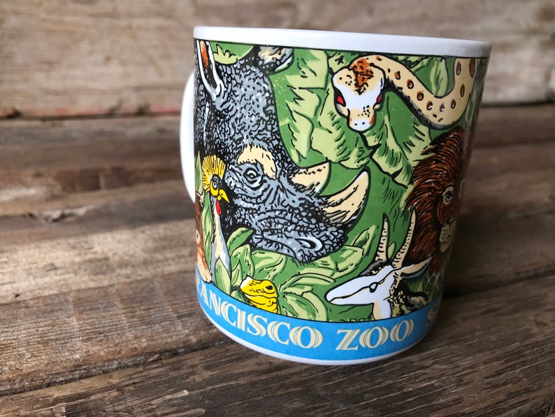 Vintage San Francisco Zoo Coffee Mug // San Francisco USA | Etsy
