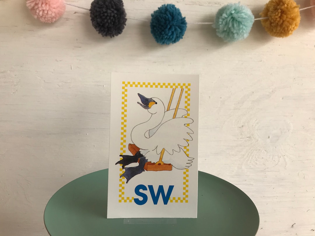 Vintage Phonics Flashcard Sw Consonant Blend - Etsy España