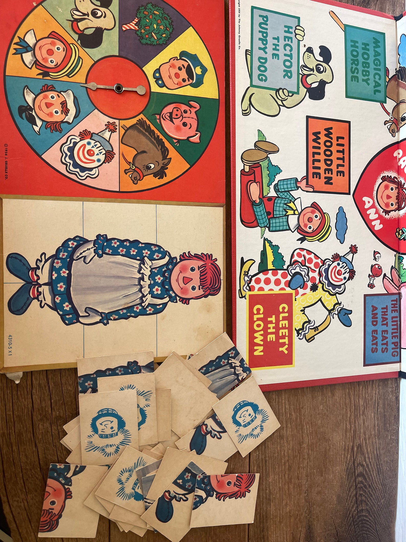 Vintage Raggedy Ann Game: 1953 Milton Bradley - Etsy