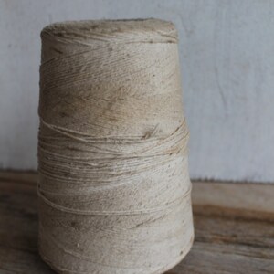 Large Vintage Spool of Thread, off White - Etsy