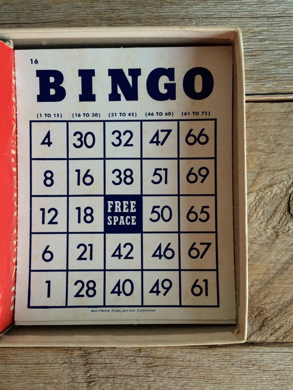 Vintage Whitman Bingo Game // Vintage Board Game // Games & - Etsy