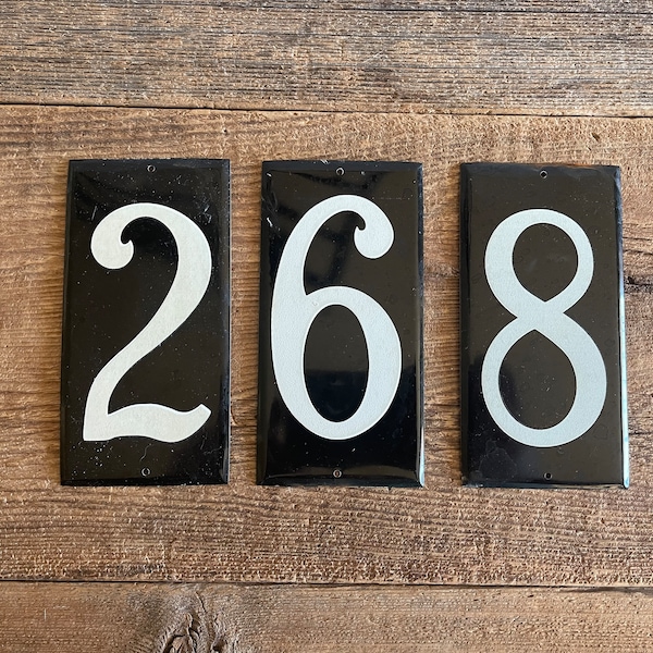Aluminum Black 8 House Numbers - Etsy