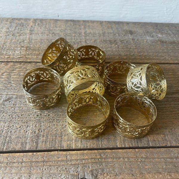 Metal Napkin Rings - Etsy