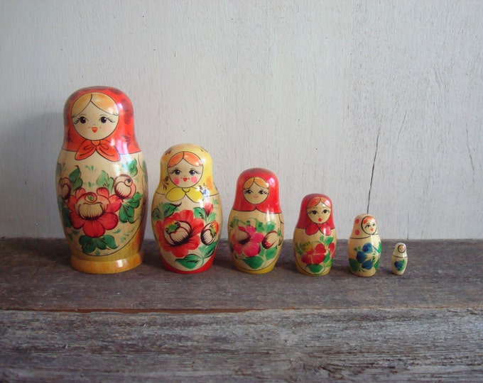 Antique Russian Nesting Dolls - Etsy