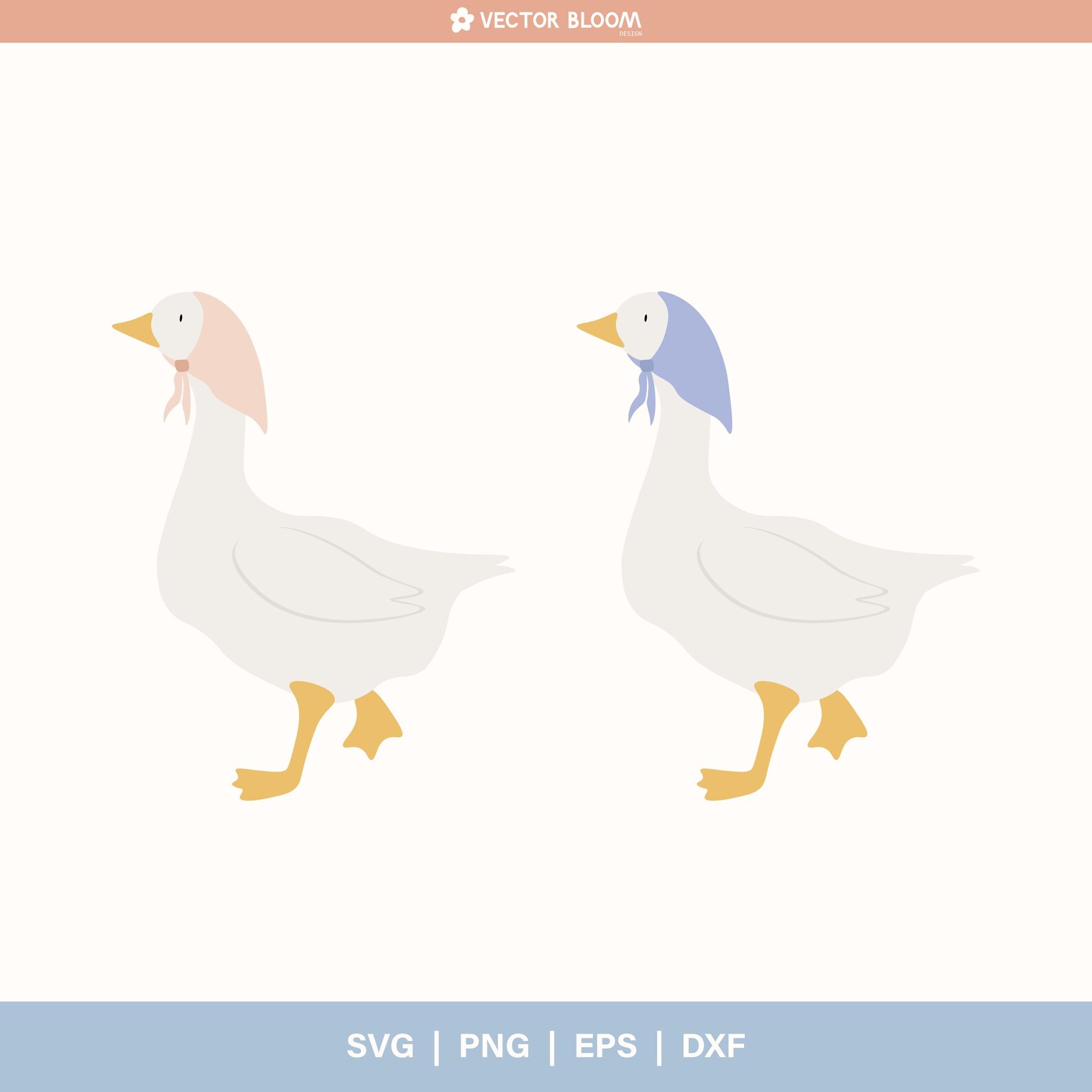 Printable Silly Goose SVG | Vintage Goose | Goose With Headscarf Svg ...