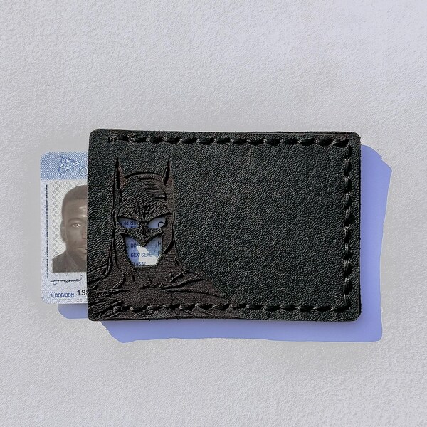 Bat Man Id Wallet - Etsy