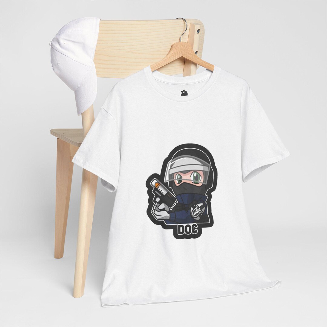 R6 Doc Cartoon Tshirt, Rainbow 6 Siege, R6 Funny, Gamer Tshirt - Etsy
