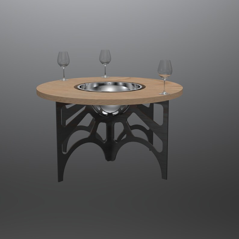 THE CRUCIBLE Barbeque Inset Table Coffee Table Inset Fire - Etsy UK