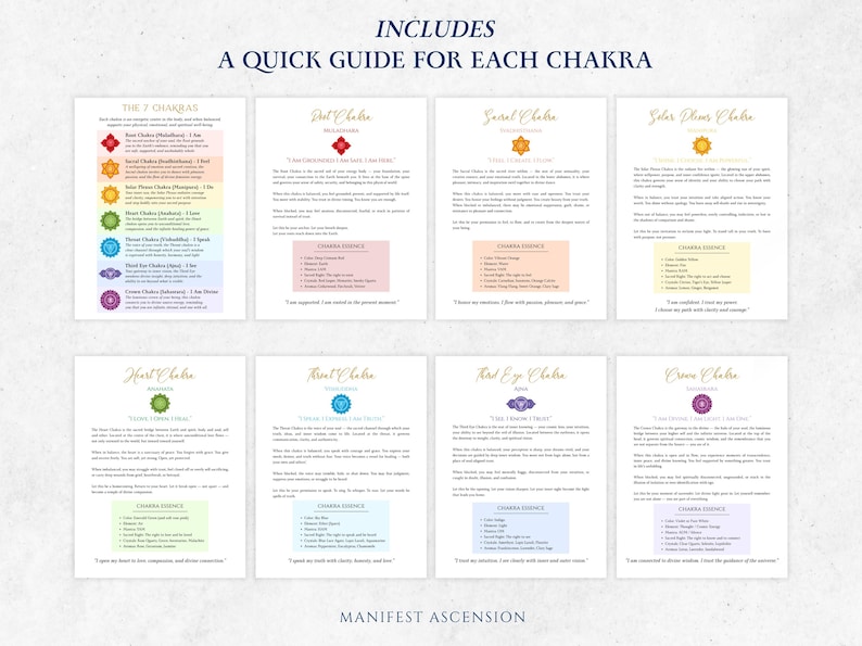 Chakra Healing Journal | 7 Chakra Energy Alignment Workbook (printable ...