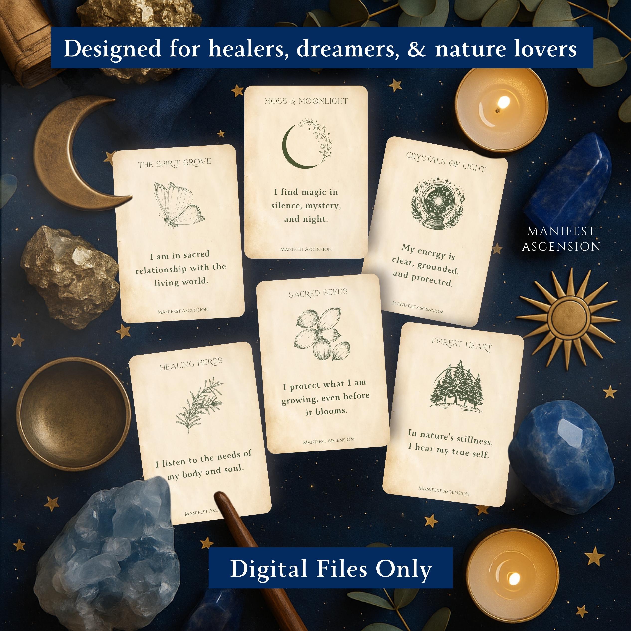 Nature Affirmation Cards | Earth Alchemy Oracle Deck (printable PDF ...