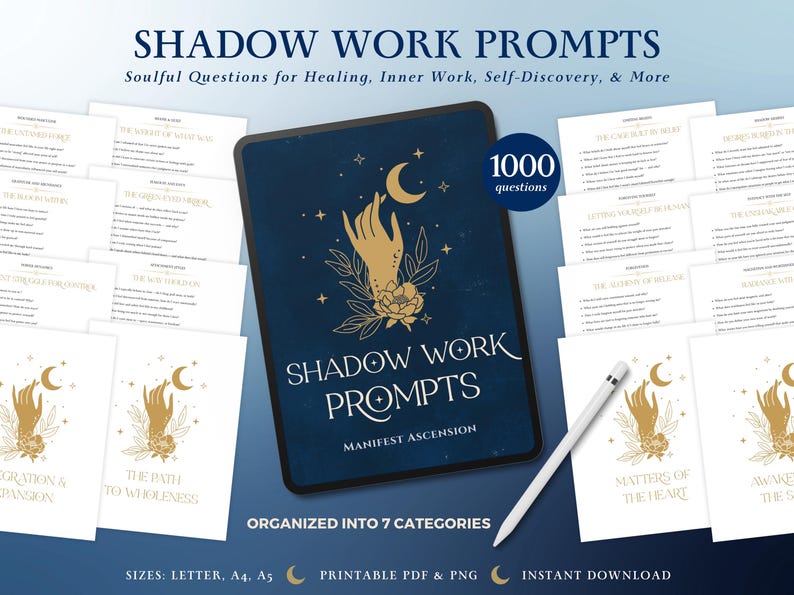 Shadow Work Journal Bundle: Inner Child Healing, Anxiety Ebook ...