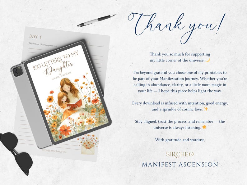 Legacy Journal: 100 Letters for My Daughter (digital Product) - Etsy