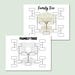 4-generation Family Tree Chart: Fillable Genealogy Pedigree (PDF) - Etsy
