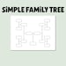 4-generation Family Tree Chart: Fillable Genealogy Pedigree (PDF) - Etsy
