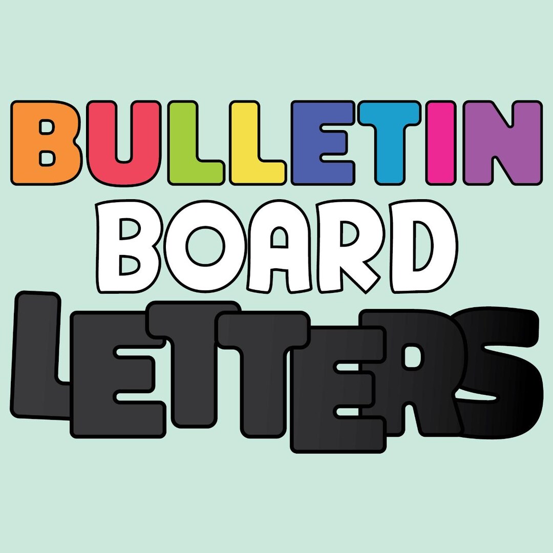 Printable Bulletin Board Letters and Numbers: Classroom Decor (PDF ...