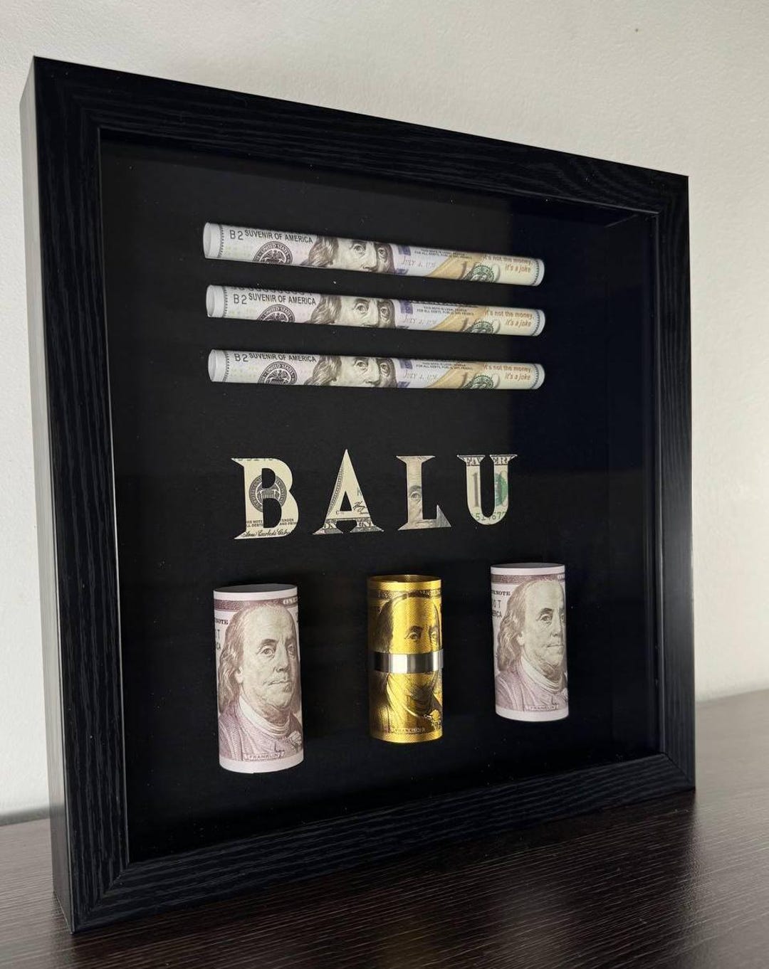 Wealth & Success Frame – Unique Dollar Bill Shadow Box Decor - Etsy