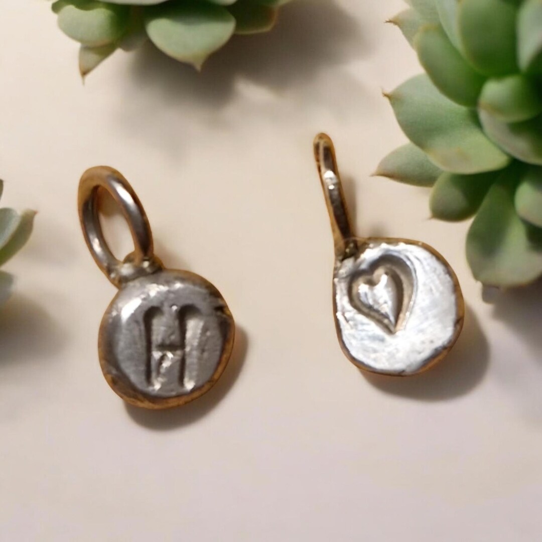 Solid Silver Nugget Charms - Etsy