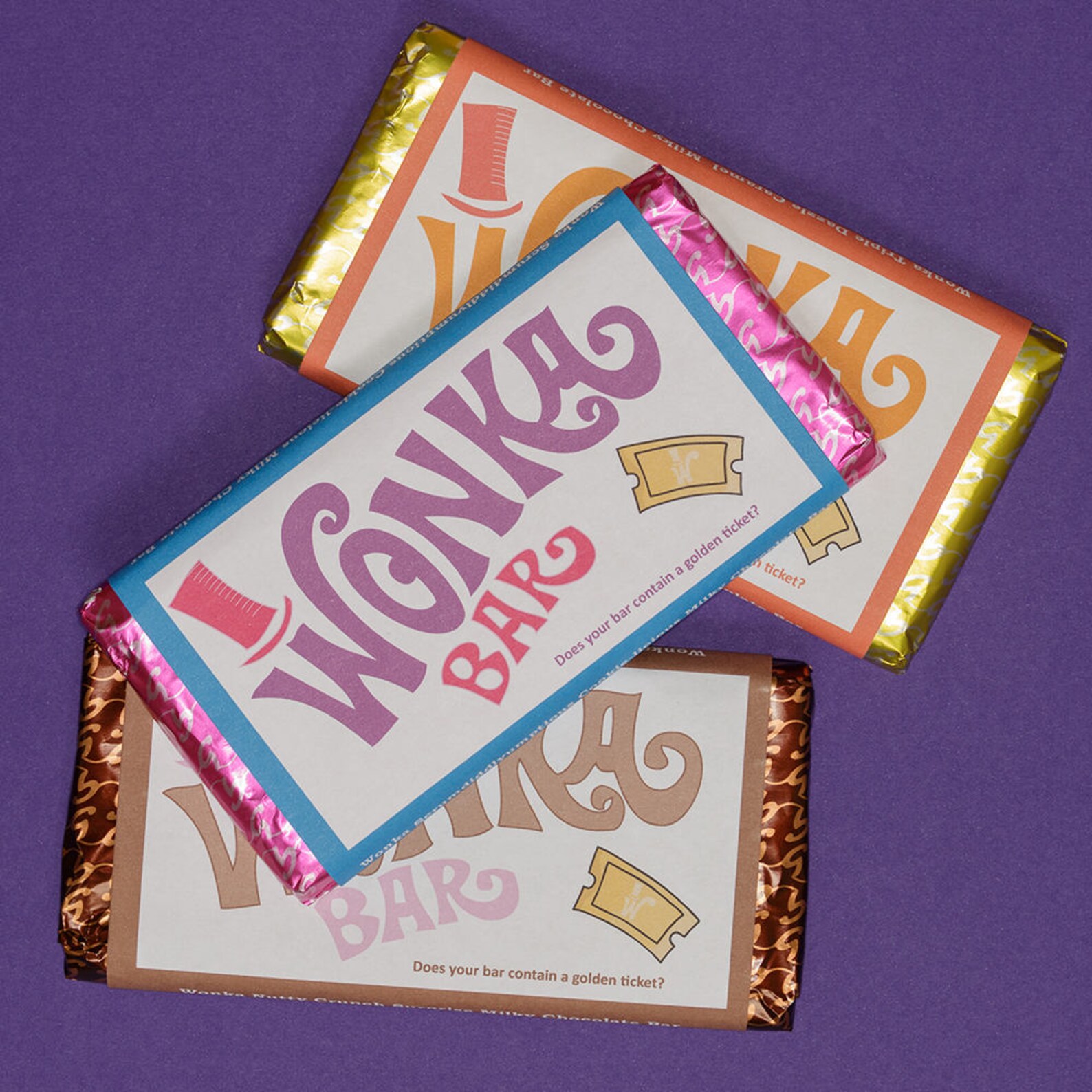 Wonka Bar Printable Wedding Invitation Willy Wonka Bar | Etsy