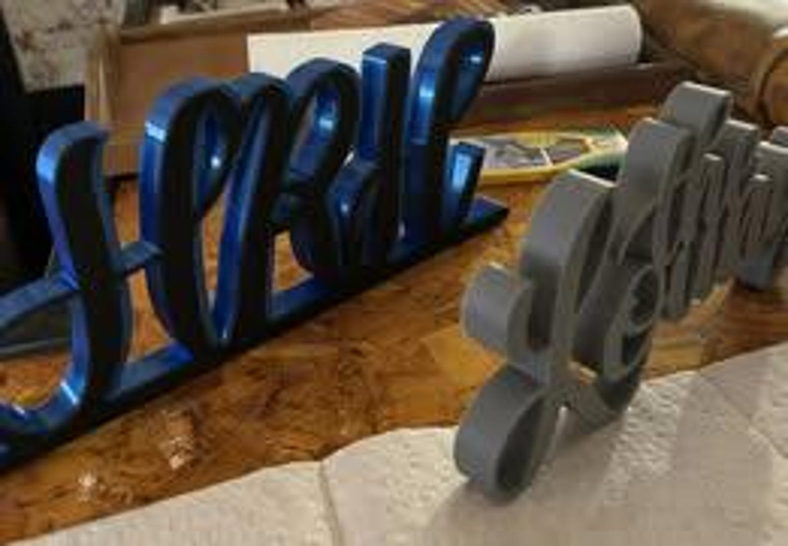 Custom Calligraphy 3D Magnetic Sign - Etsy