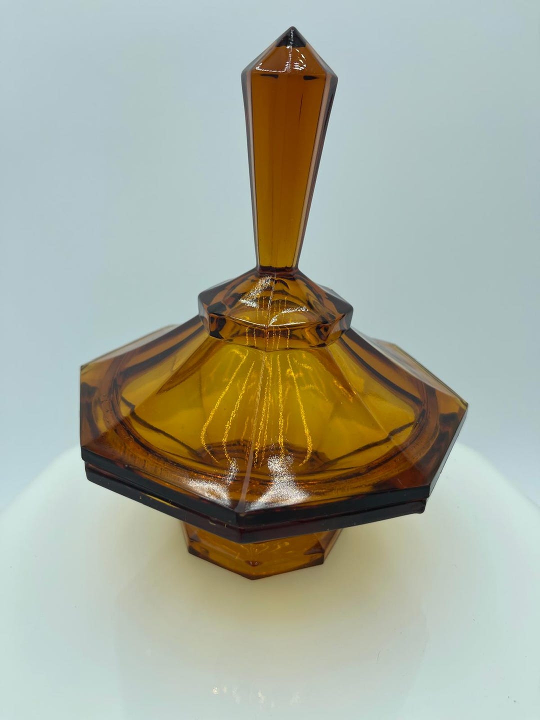Vintage Amber Glass Candy Dish – 19 Cm - Etsy