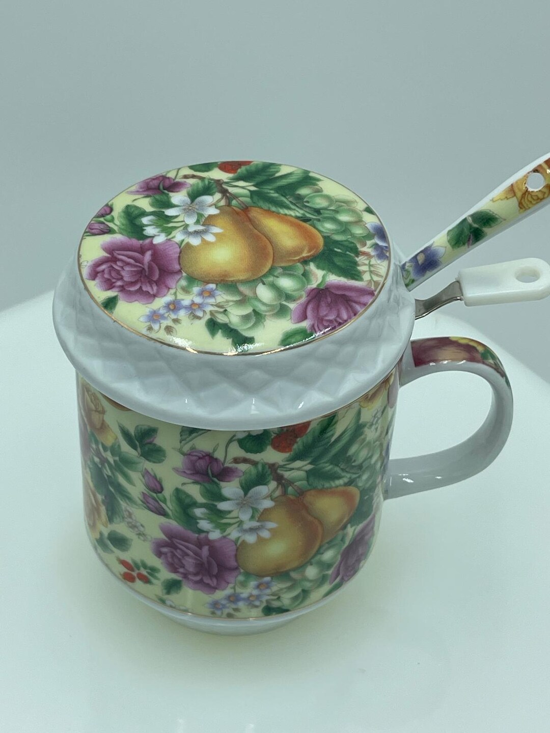 Rare Complete Set Tee Mug Vintage Fine Porcelain Edinburgh With Floral ...