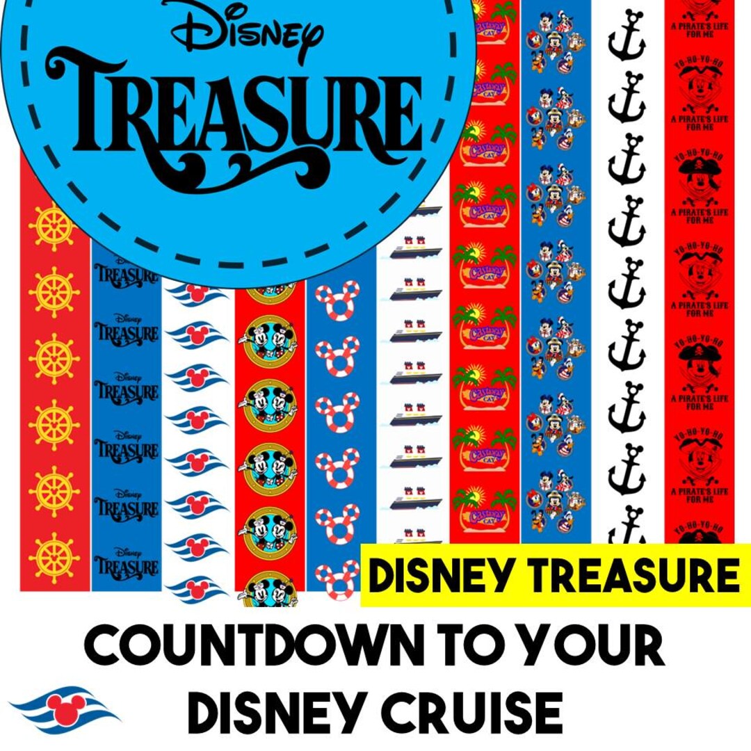 Disney Cruise Line Countdown Chain Disney Cruise Vacation Paper Chain ...