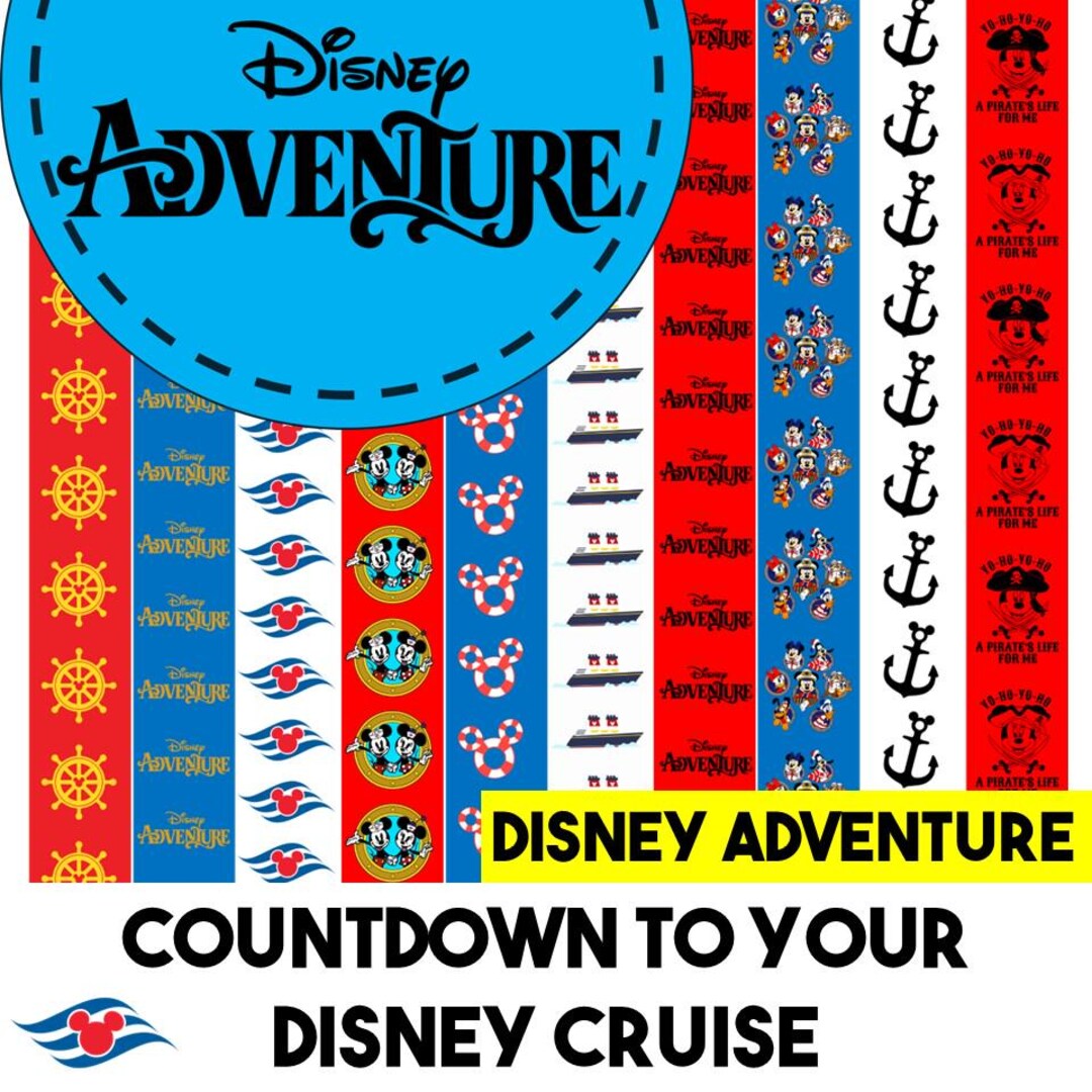 Disney Cruise Line Countdown Chain Disney Cruise Vacation Paper Chain ...