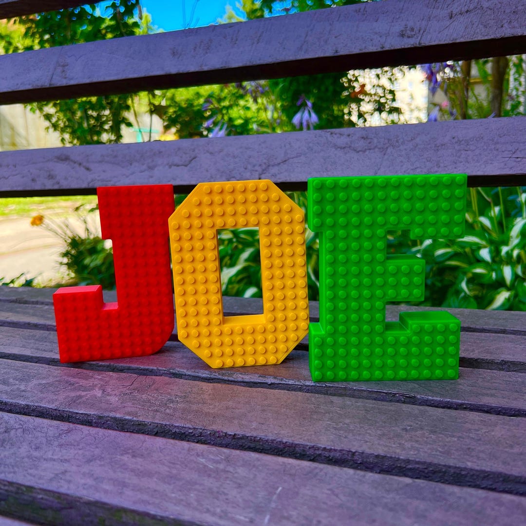Custom 3D Block Name Plate: Brick Style Nursery Decor - Etsy