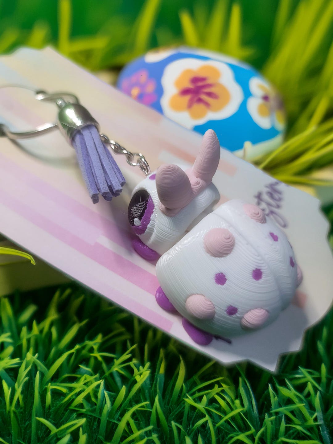 Limited Edition 3d-printed Articulated Pastel Ladybug With Bunny Ears ...