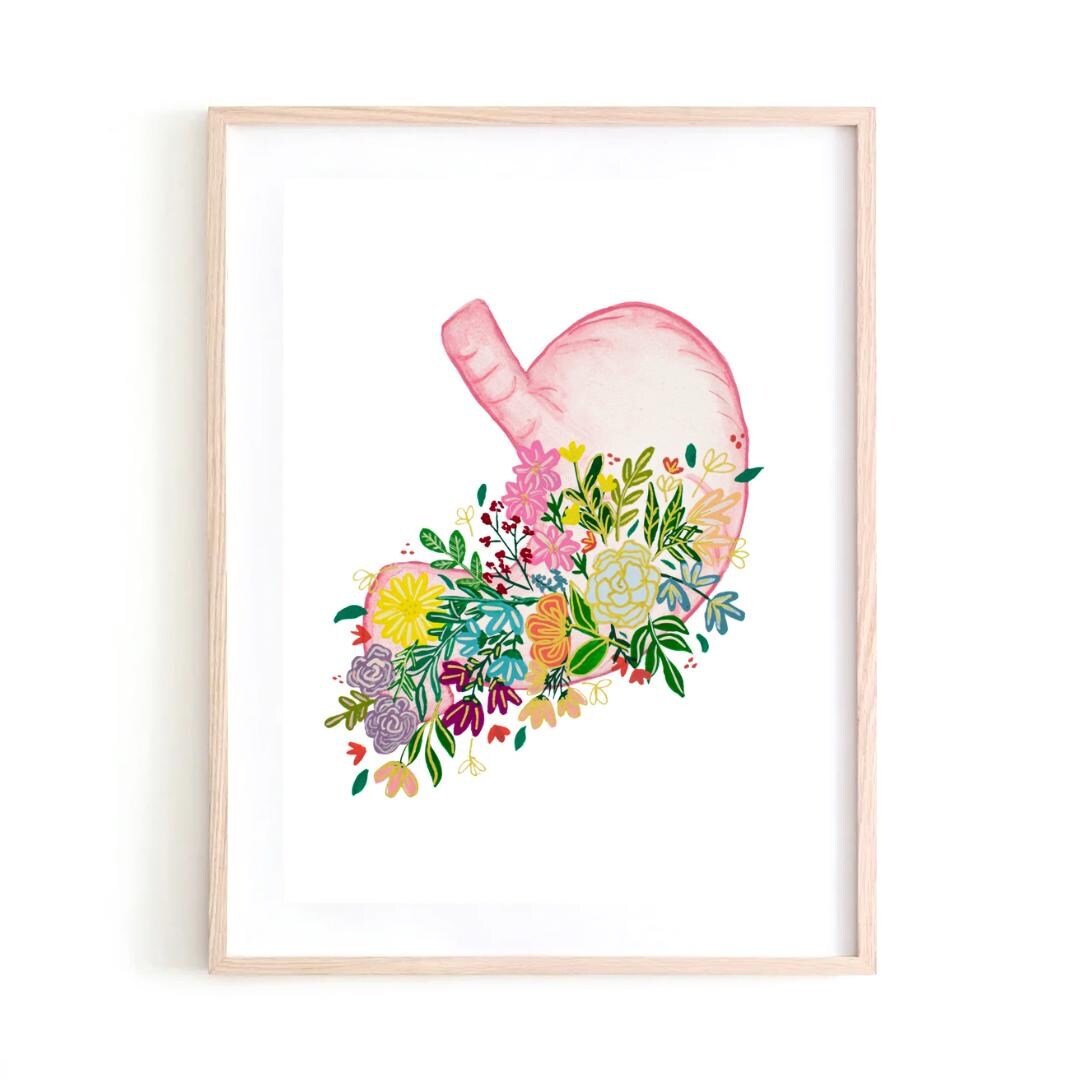 Stomach Art Print - Etsy