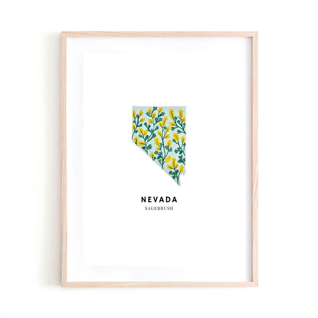 Nevada State Flower Art Print - Etsy