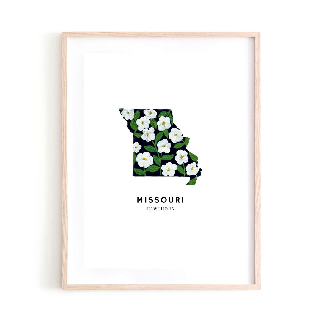 Missouri State Flower Art Print - Etsy